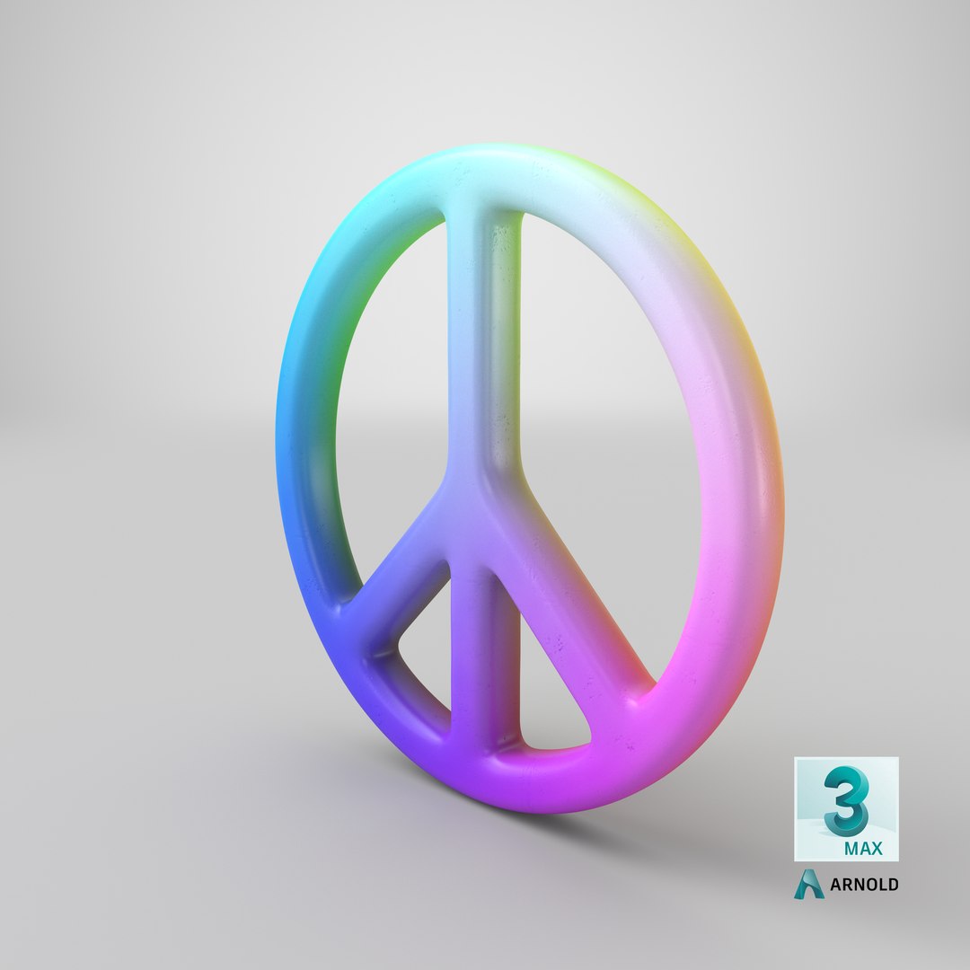 3D Peace Symbol 01 Model - TurboSquid 1576546
