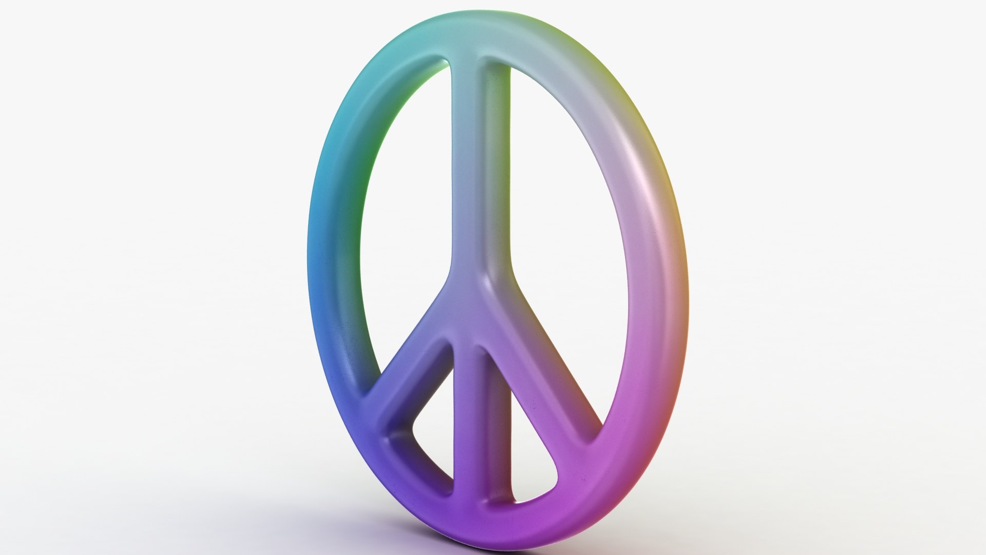 3D peace symbol 01 model - TurboSquid 1576546