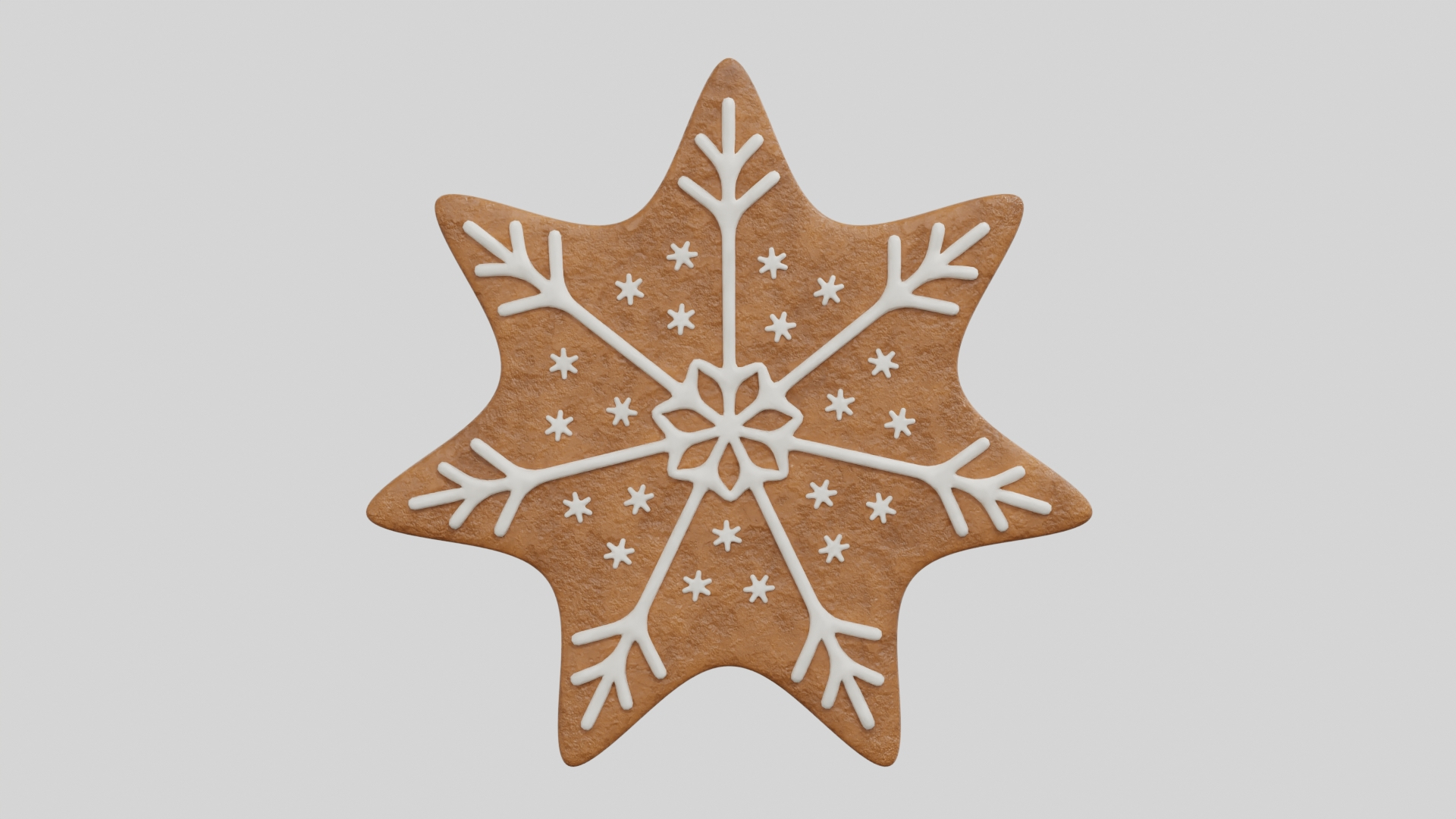 3D Gingerbread Christmas Cookie 08 - TurboSquid 2220155