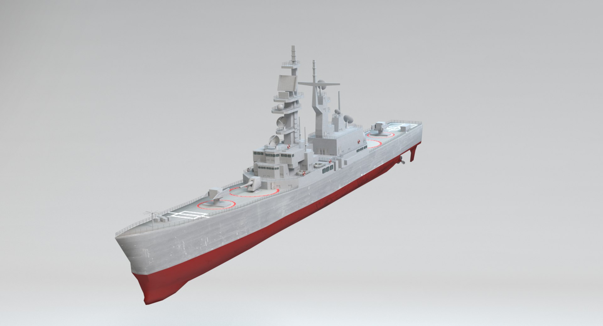 3d Uss Arkansas Ship Model
