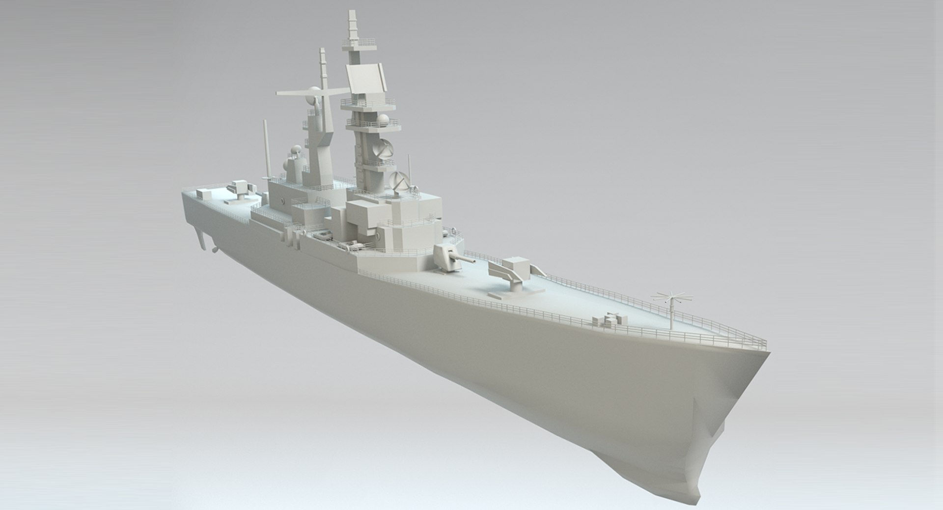 3d Uss Arkansas Ship Model