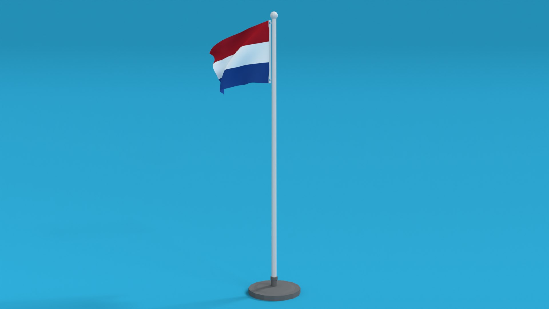 Low Poly Seamless Animated Netherlands Flag Model - TurboSquid 1822685