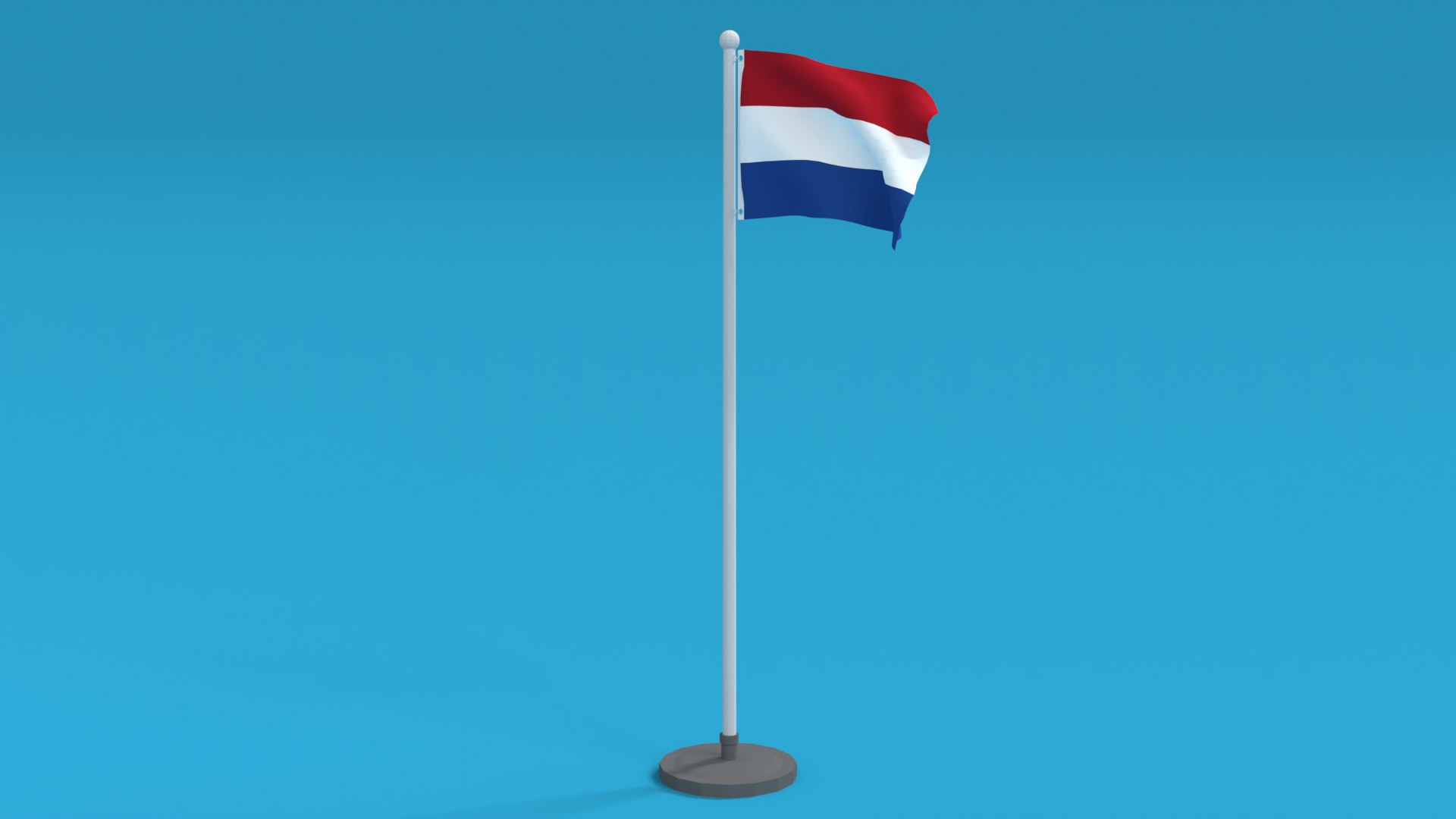 Low Poly Seamless Animated Netherlands Flag Model - TurboSquid 1822685