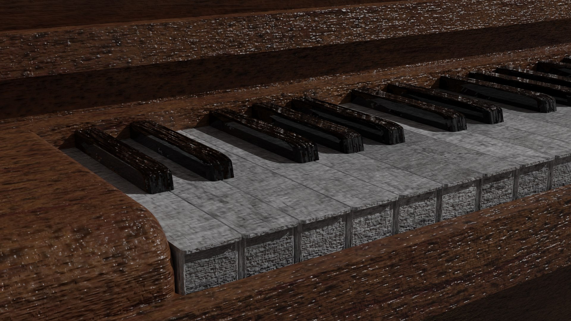 3D Upright Piano - TurboSquid 1752961