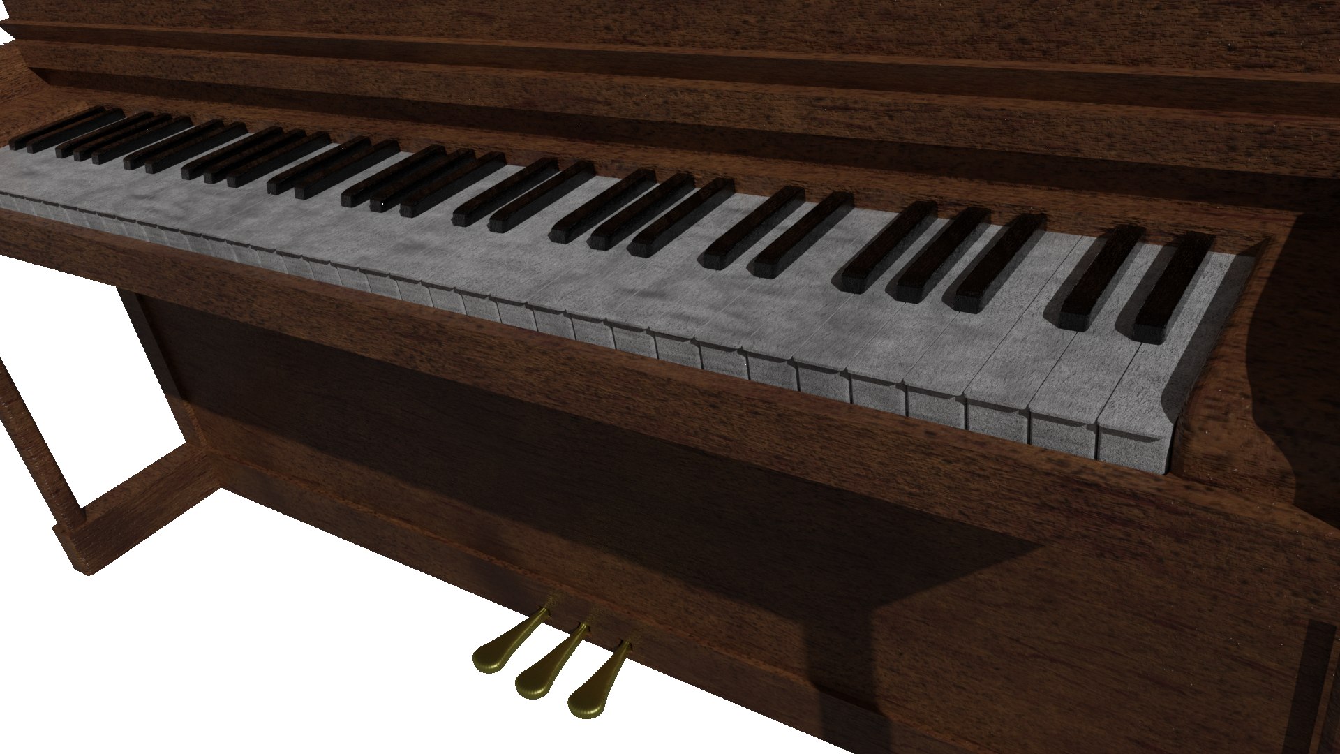 3D Upright Piano - TurboSquid 1752961