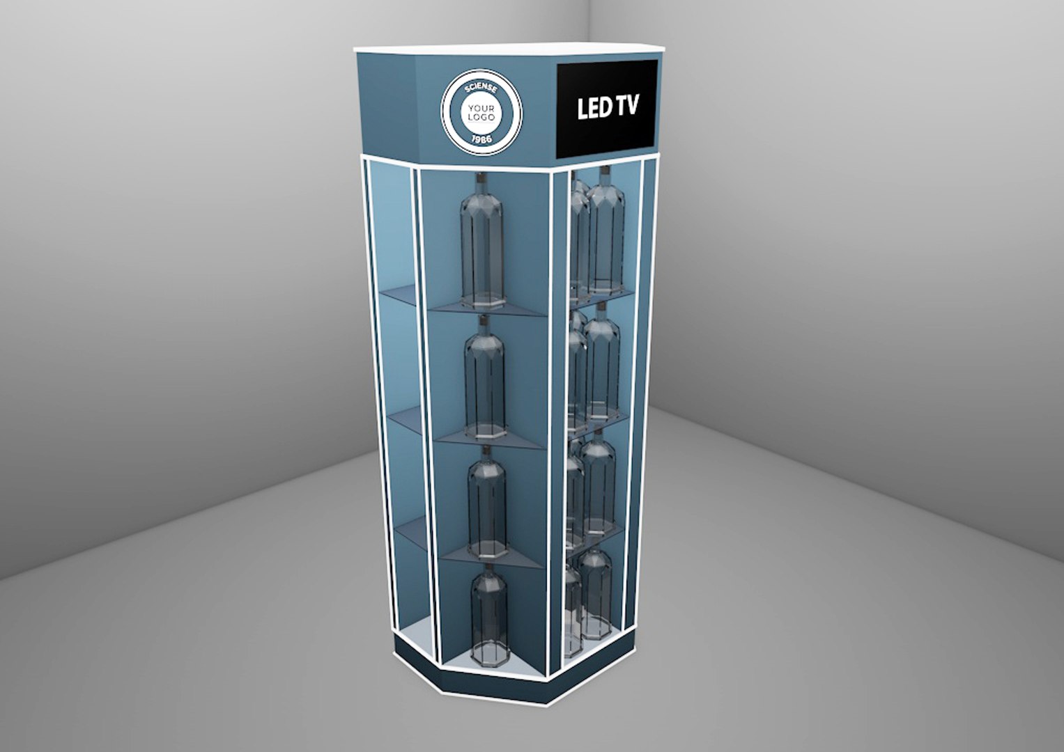 3d Alcohol Stand Model