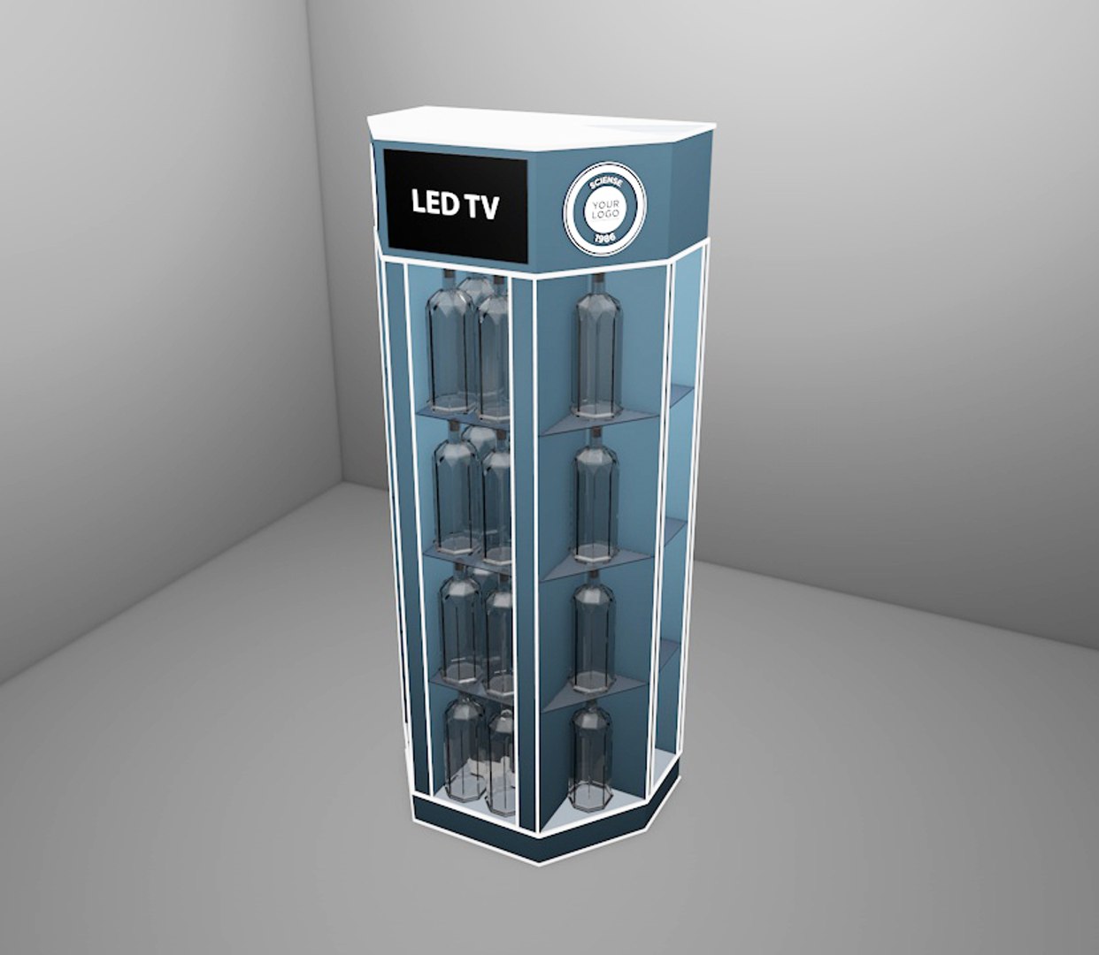 3d Alcohol Stand Model