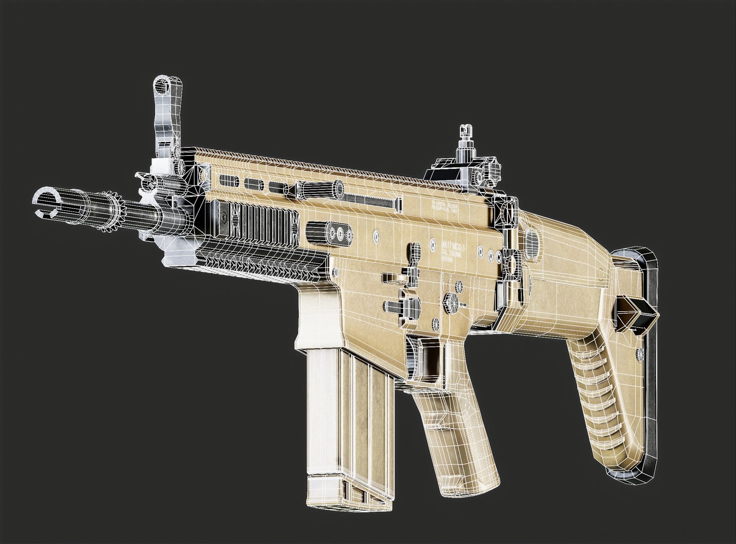 SCAR-H 3D Model - TurboSquid 2029731