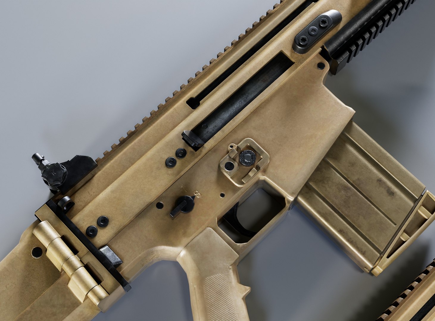 SCAR-H 3D Model - TurboSquid 2029731