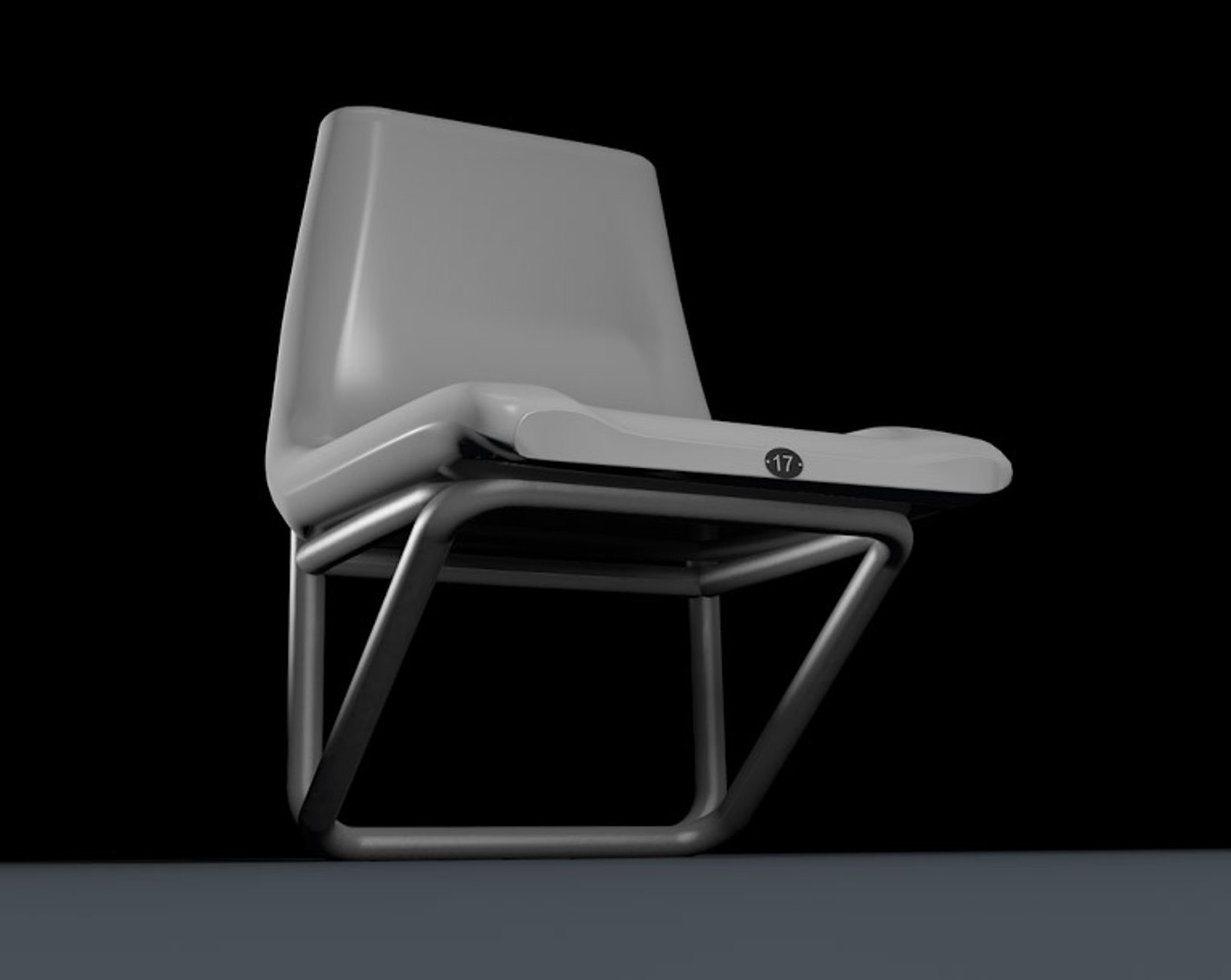 3d Stadium Chair Model
