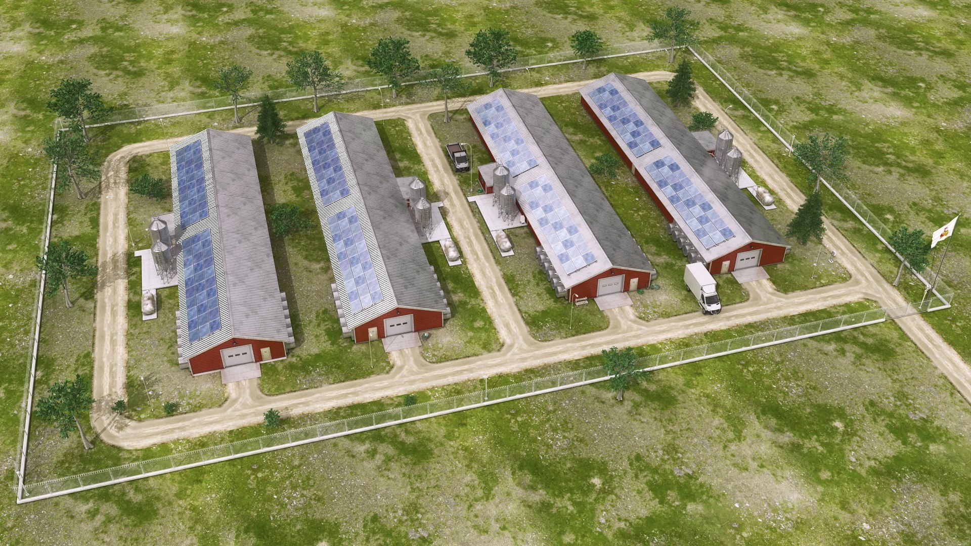 Big Chicken Farm Scane 3D model - TurboSquid 1896370