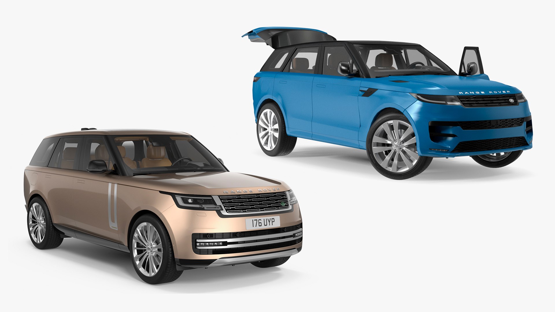 3D Rigged Range Rover Landrovers Collection model - TurboSquid 2123686