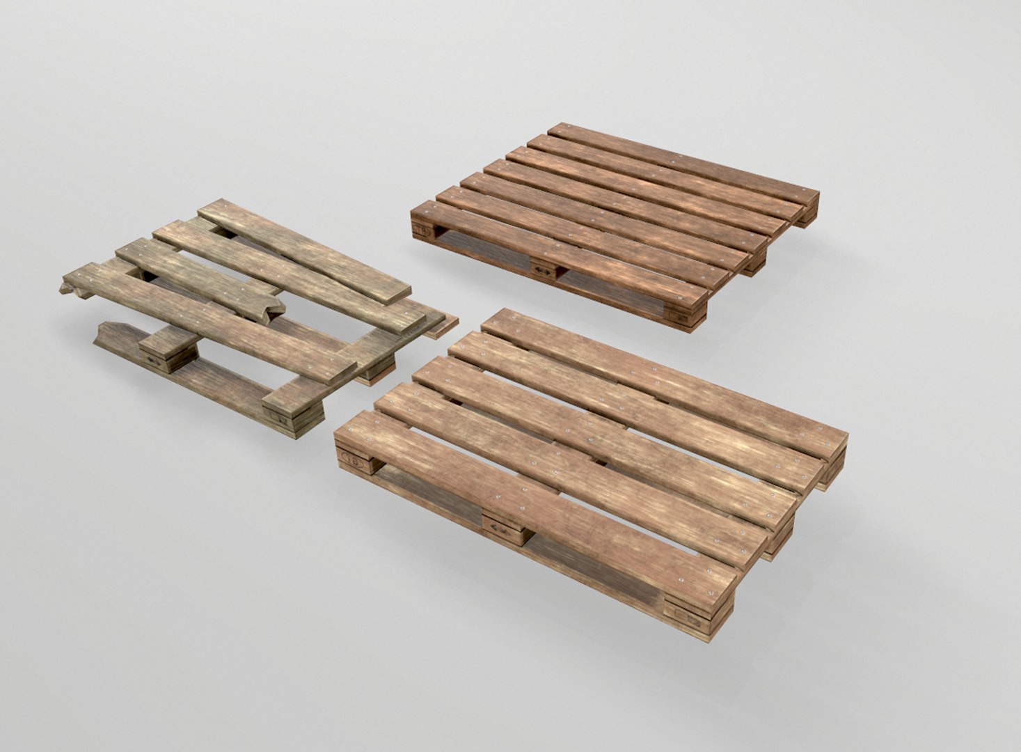 3D pallets industrial - TurboSquid 1539384