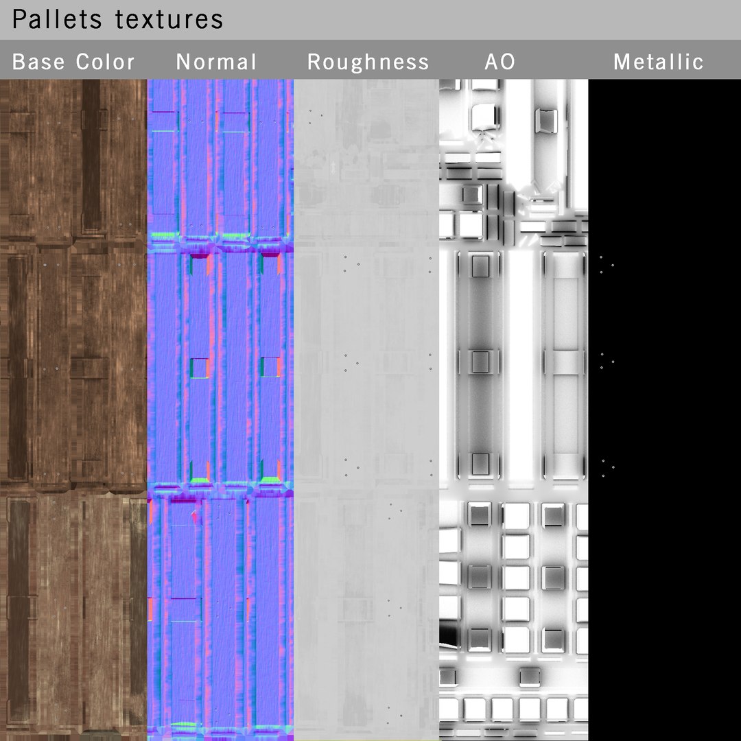 3D pallets industrial - TurboSquid 1539384