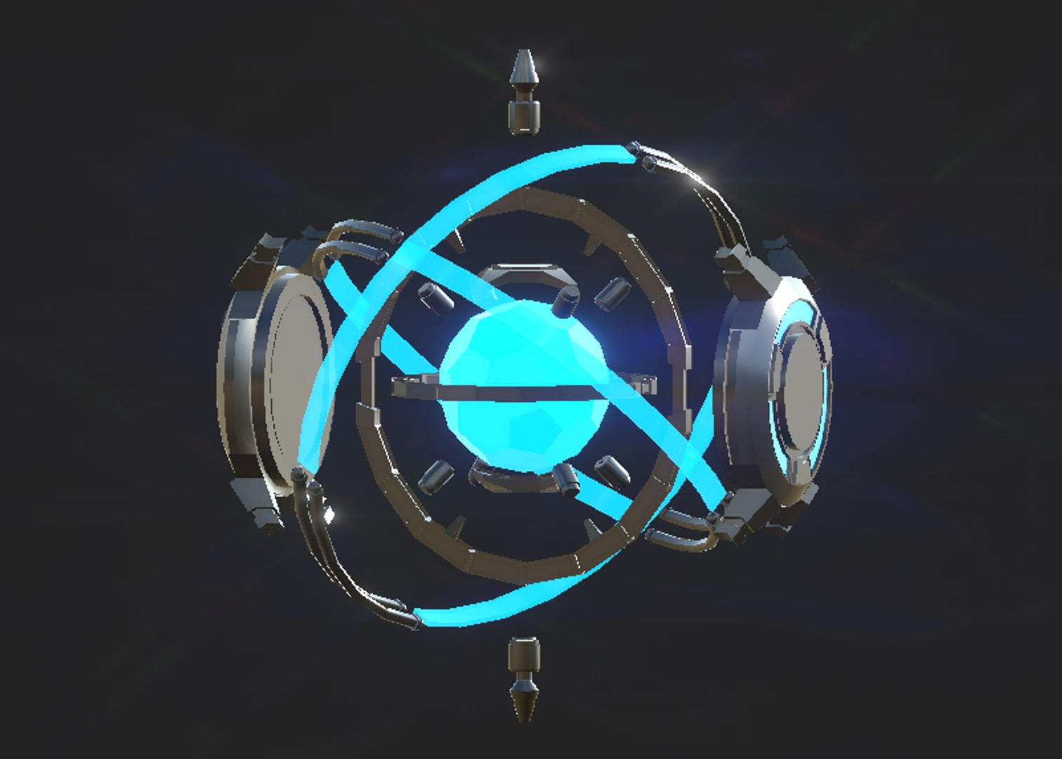 3D Power Sphere Gyroscope - TurboSquid 1325899