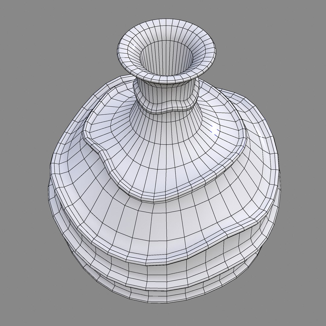 Ridged pottery 3D model - TurboSquid 1711311
