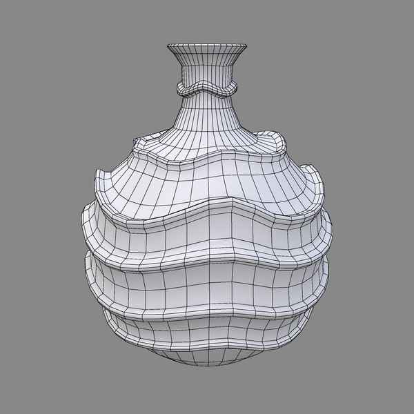 Ridged pottery 3D model - TurboSquid 1711311