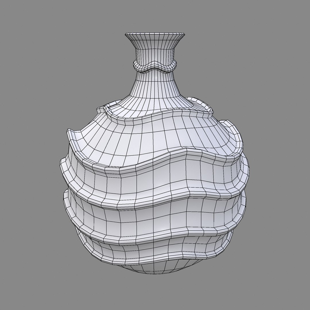 Ridged Pottery 3D Model - TurboSquid 1711311