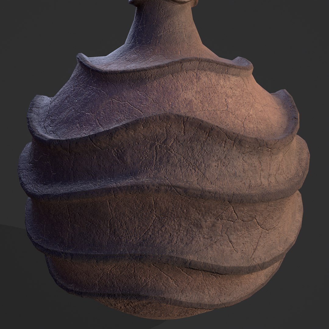 Ridged Pottery 3D Model - TurboSquid 1711311