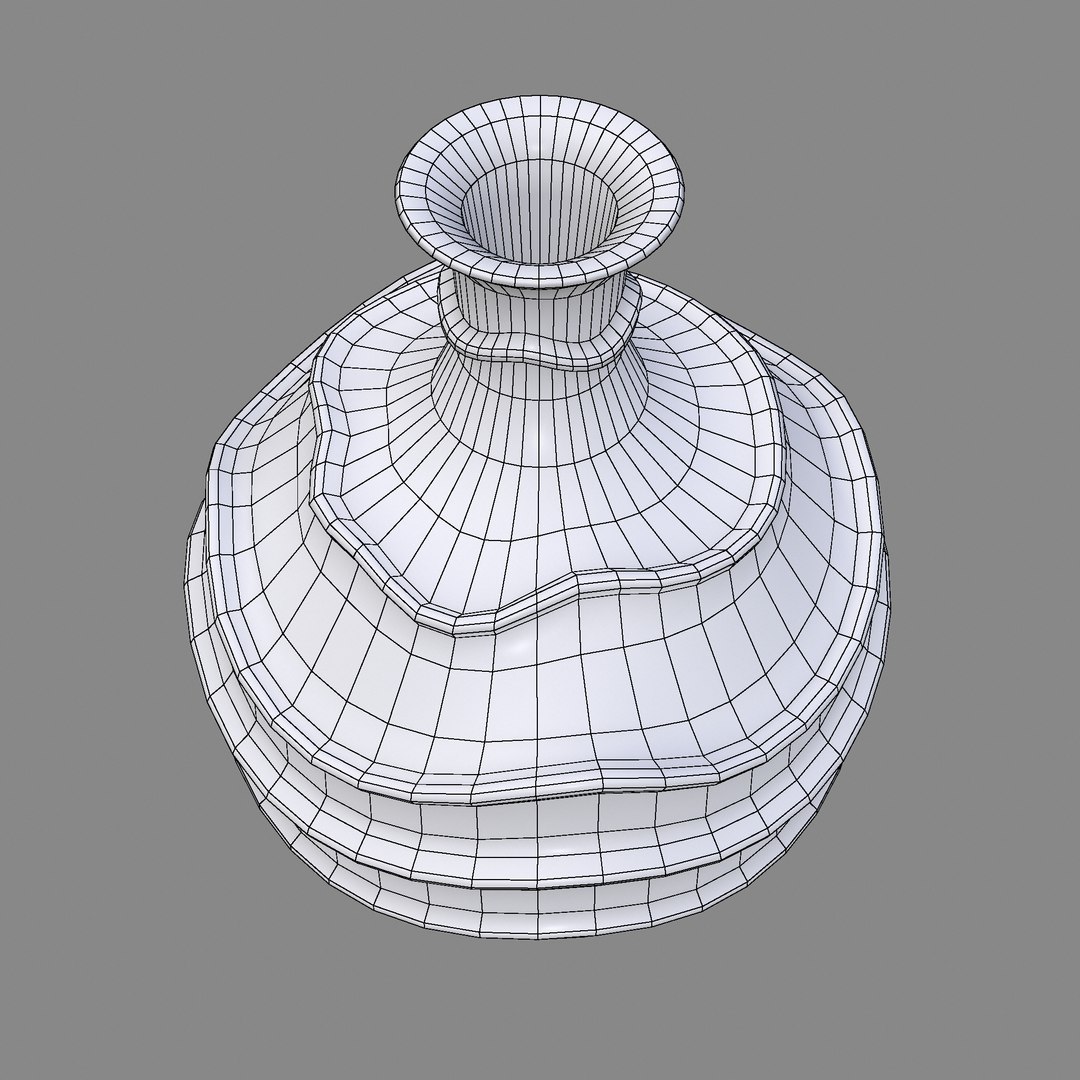 Ridged Pottery 3D Model - TurboSquid 1711311
