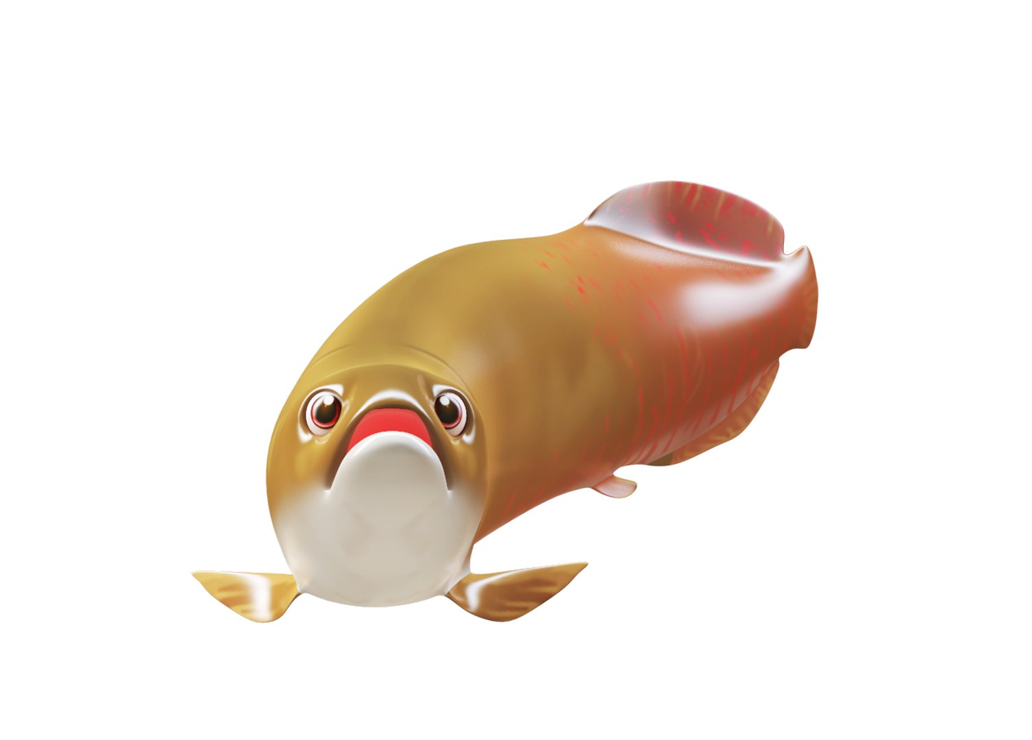 3D Pirarucu Fish Toon Animation - TurboSquid 1586299