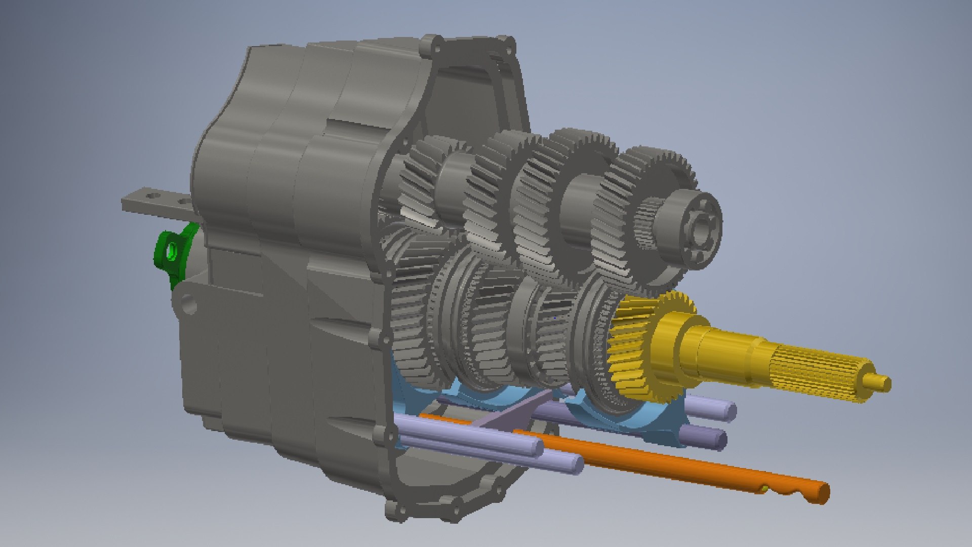 3D 5 Speed Vehicle Gearbox - TurboSquid 2058757