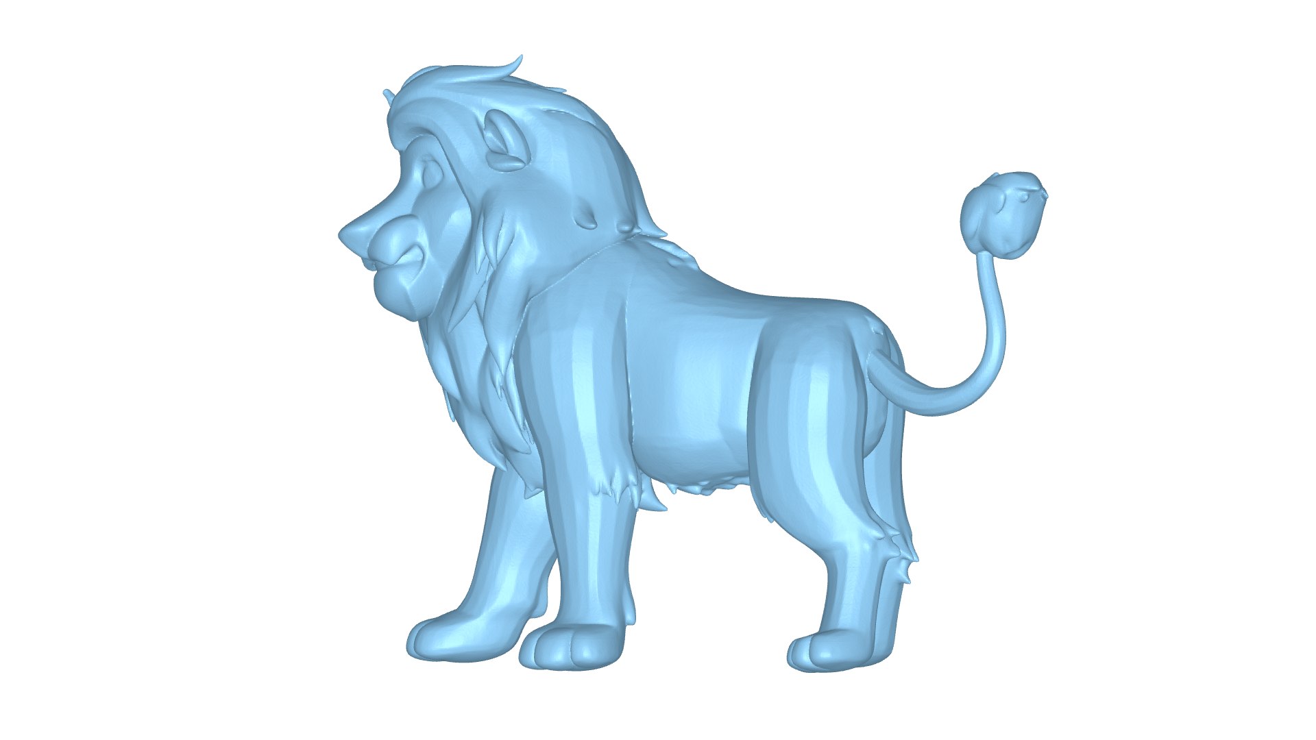 3D Model Lion 3D Printable Model STL OBJ - TurboSquid 2361979