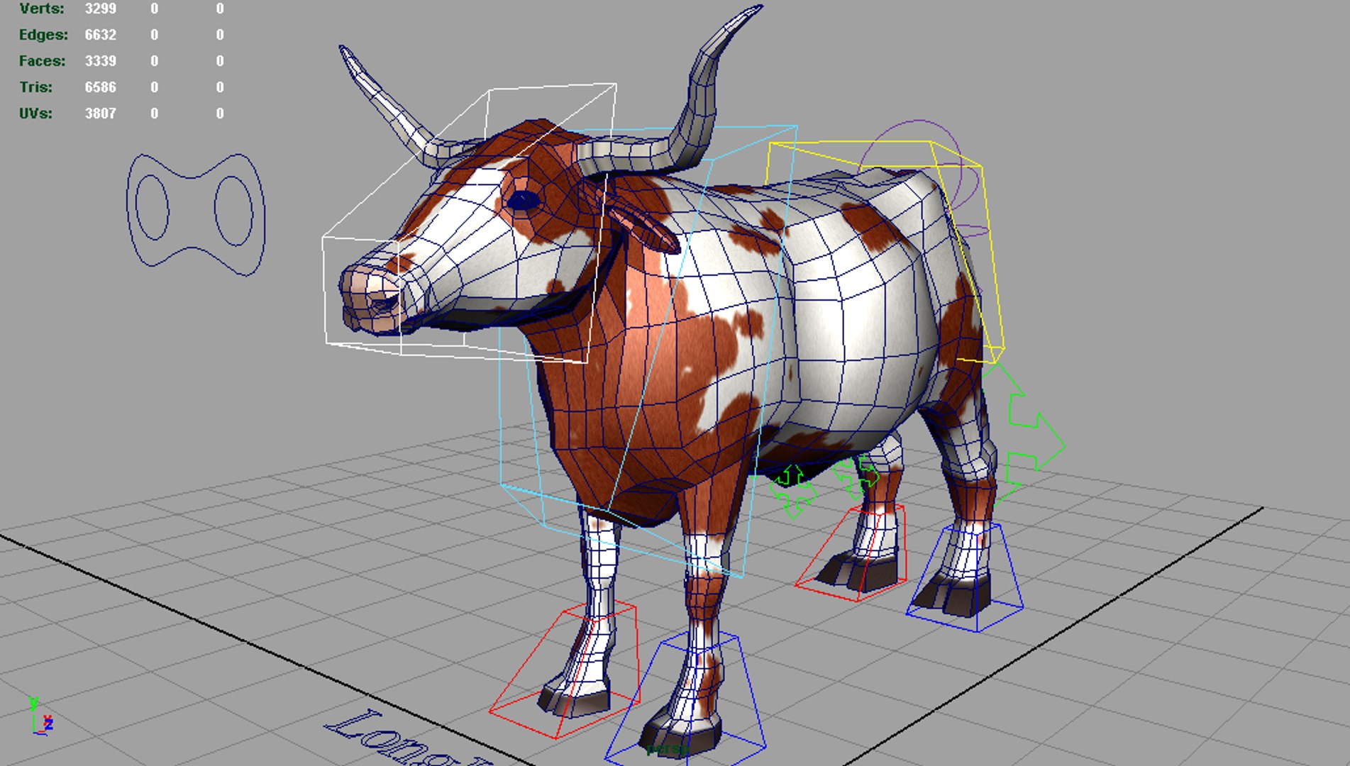 Texas Longhorn Rig 3d Model