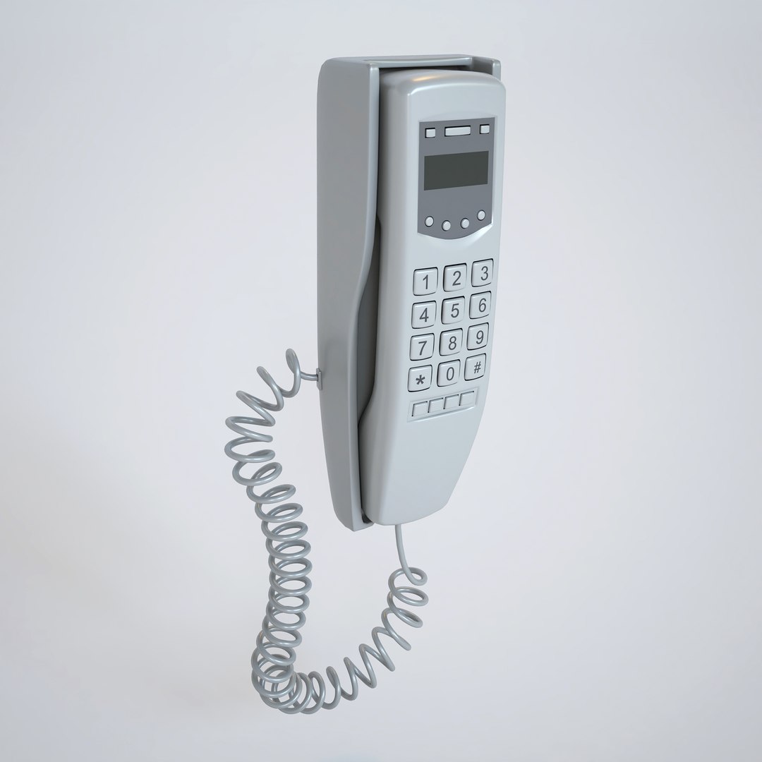 modelo 3d Wall Phone - TurboSquid 1926376