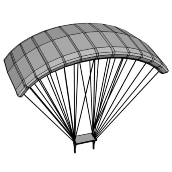 3d model of parachutes