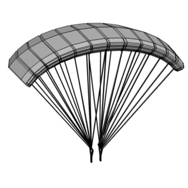 3d model of parachutes