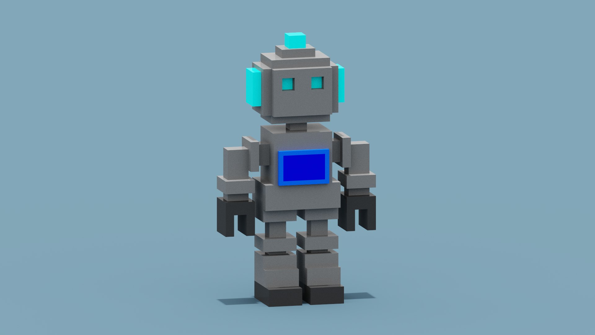 modelo 3d Robot vóxel - TurboSquid 1952943