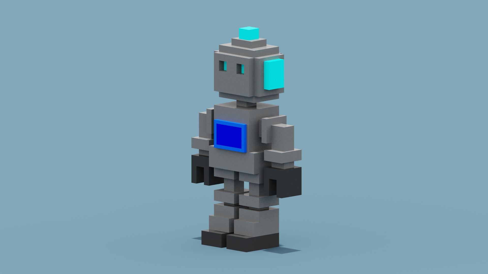 3D Model Voxel Robot - TurboSquid 1952943