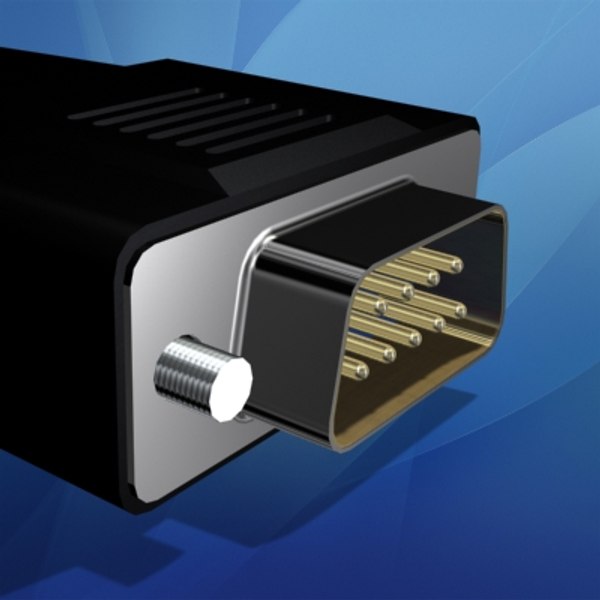 3d vga connector computer monitors