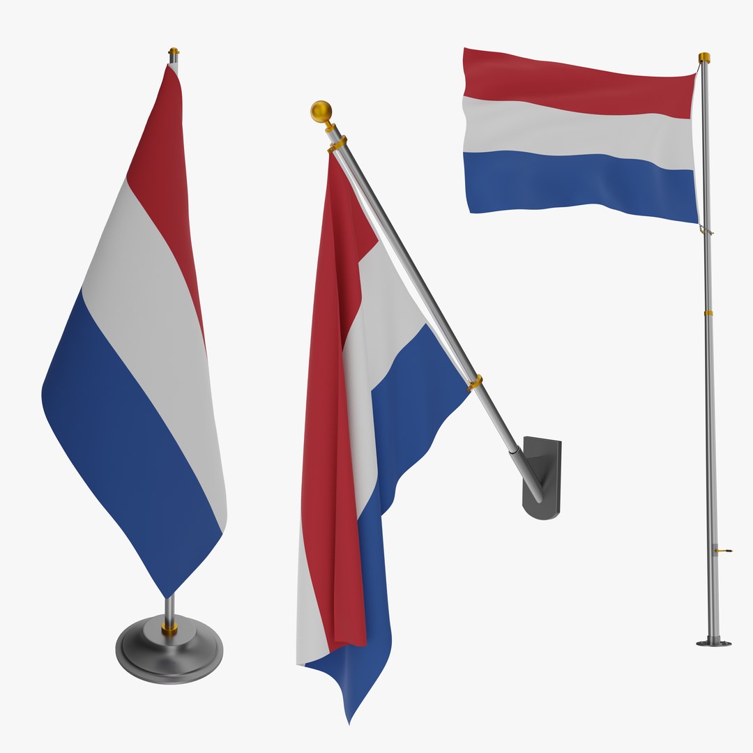 3D Flags Of Netherlands - TurboSquid 2207832