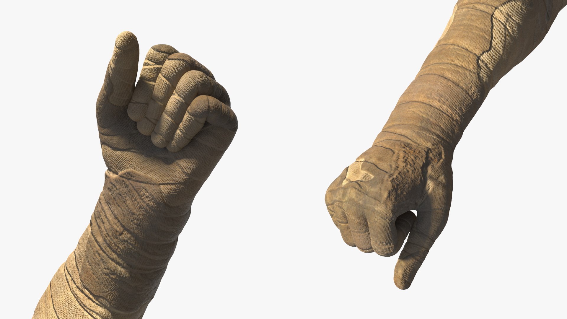 3D Mummy With Ankh Rigged For Maya Model - TurboSquid 2366243