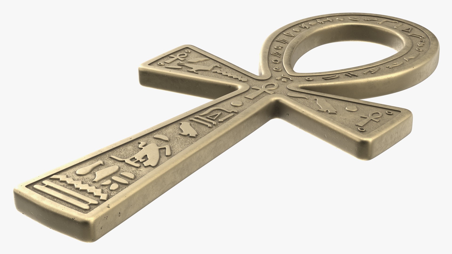 3D Mummy With Ankh Rigged For Maya Model - TurboSquid 2366243