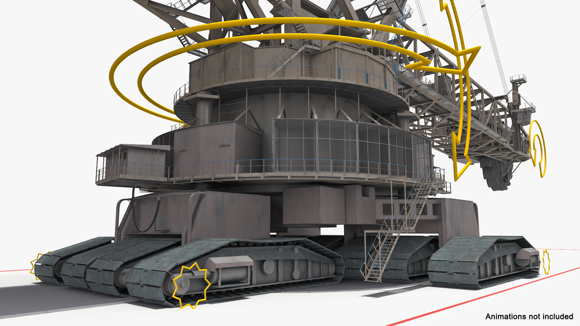 3D model mining multi bucket wheel - TurboSquid 1678188