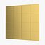 Golden seamless wall panel 3D model - TurboSquid 1413750