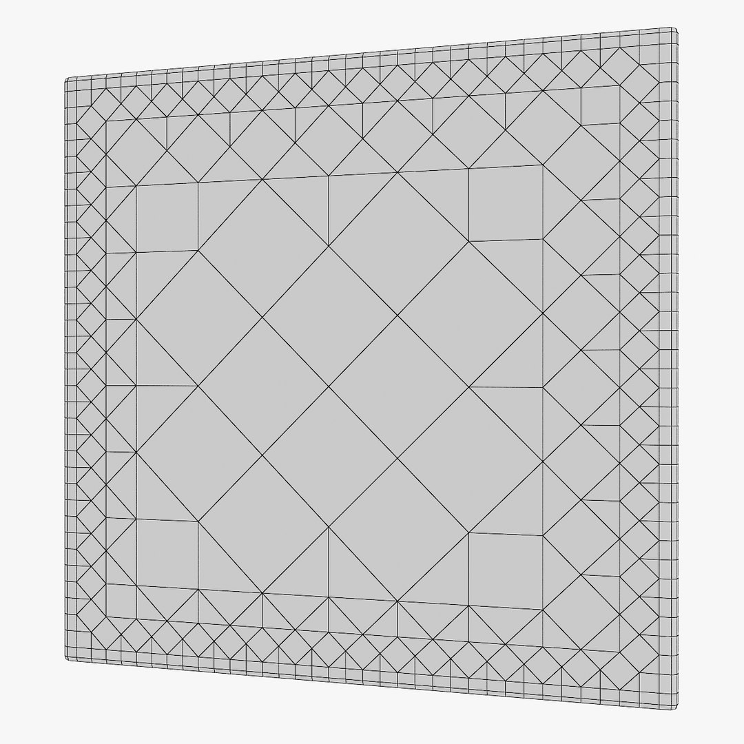Golden seamless wall panel 3D model - TurboSquid 1413750