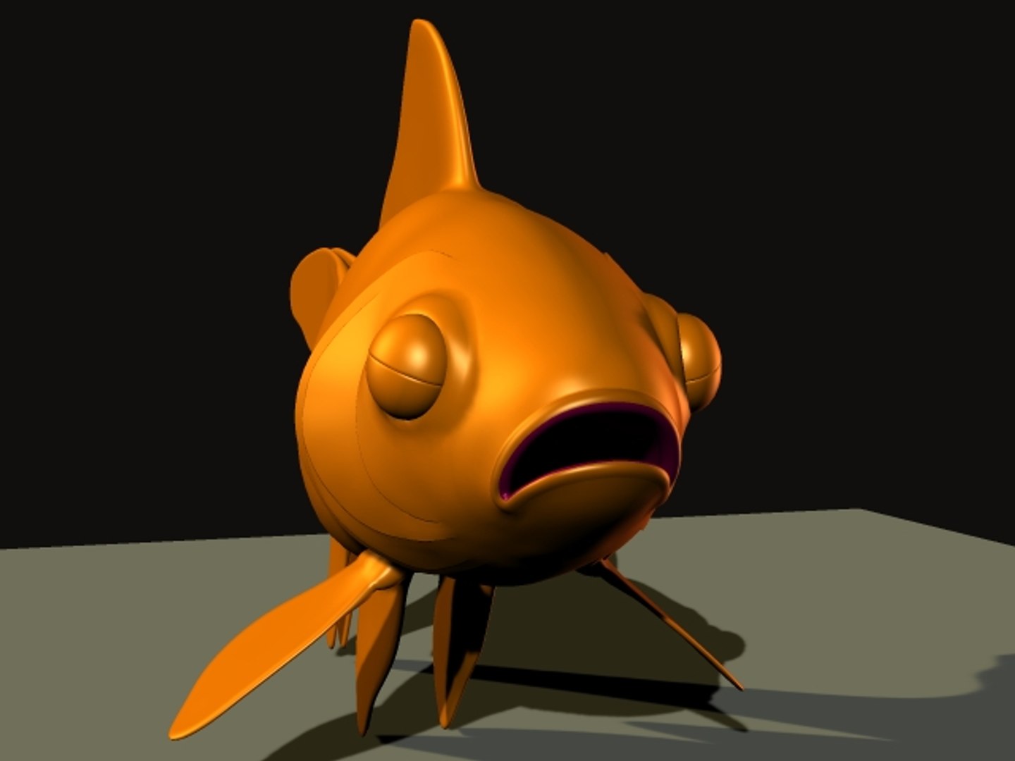 Goldfish Fish 3d Obj