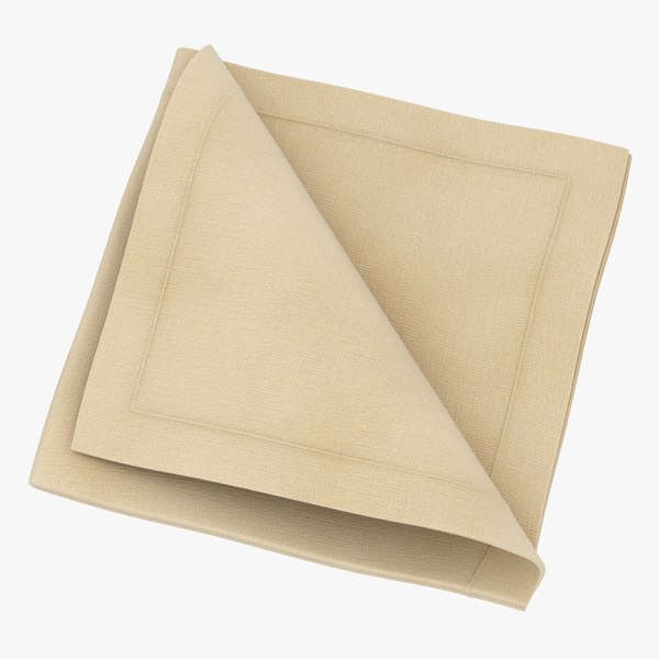 Realistic folded napkin 3D model - TurboSquid 1499368