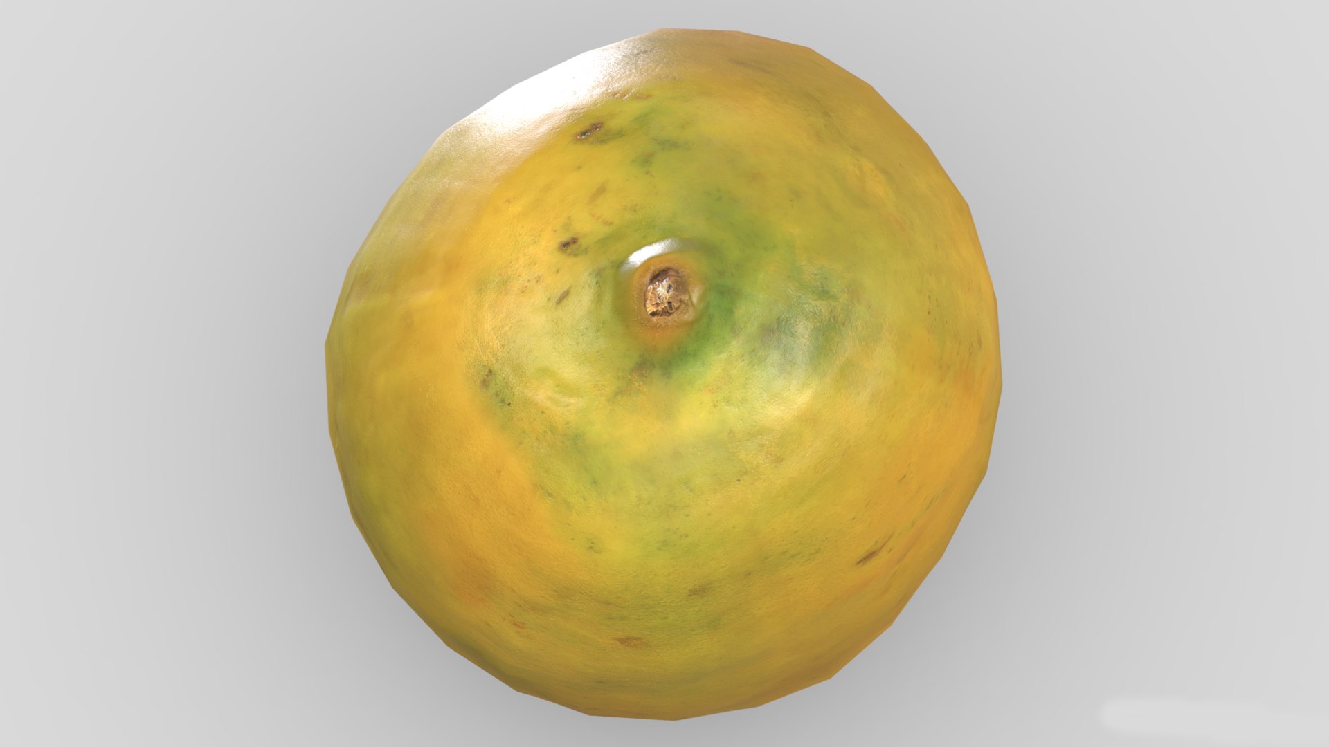 3D Model Crenshaw Melon Low Poly - TurboSquid 2317686