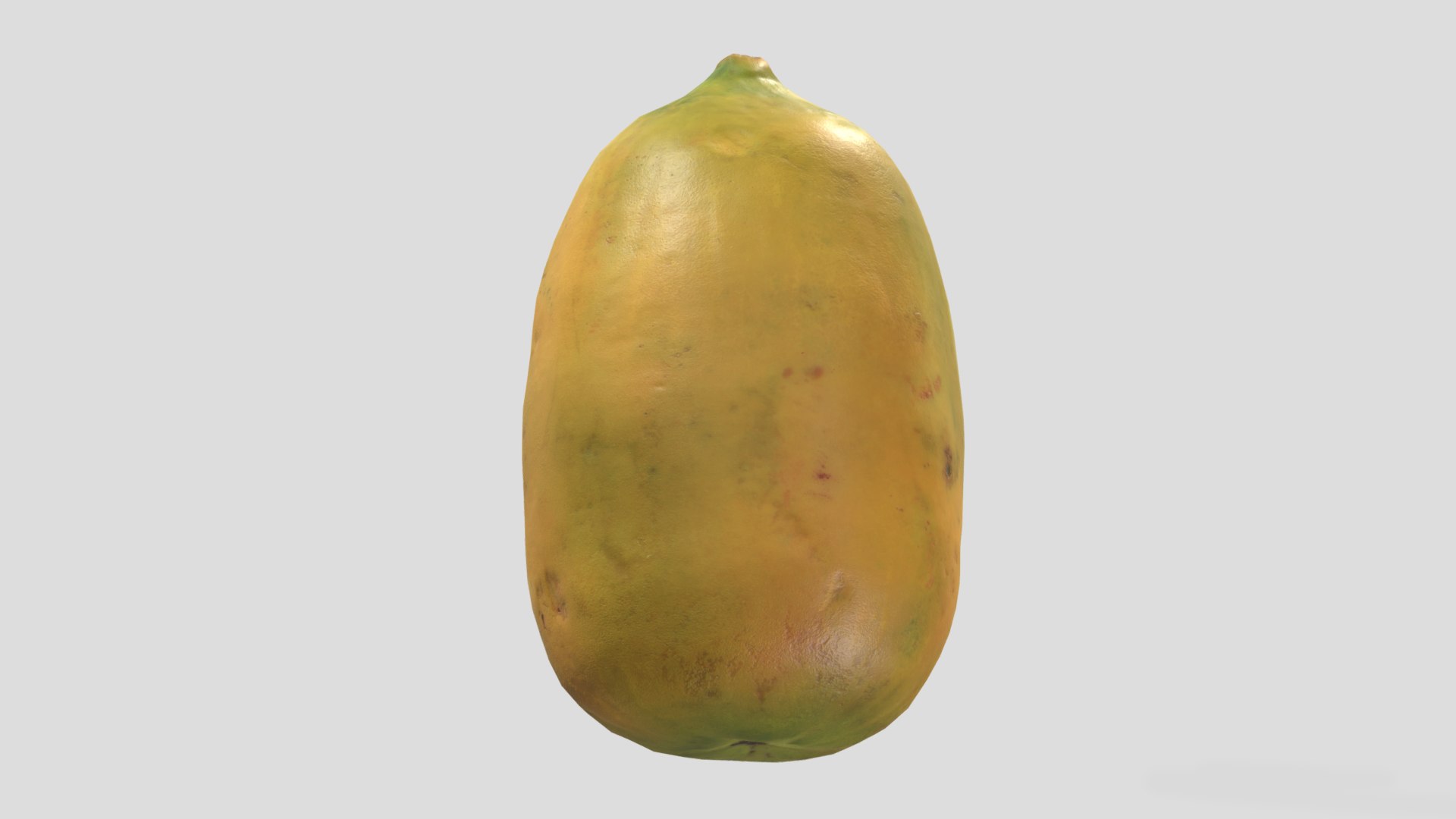 3D Model Crenshaw Melon Low Poly - TurboSquid 2317686