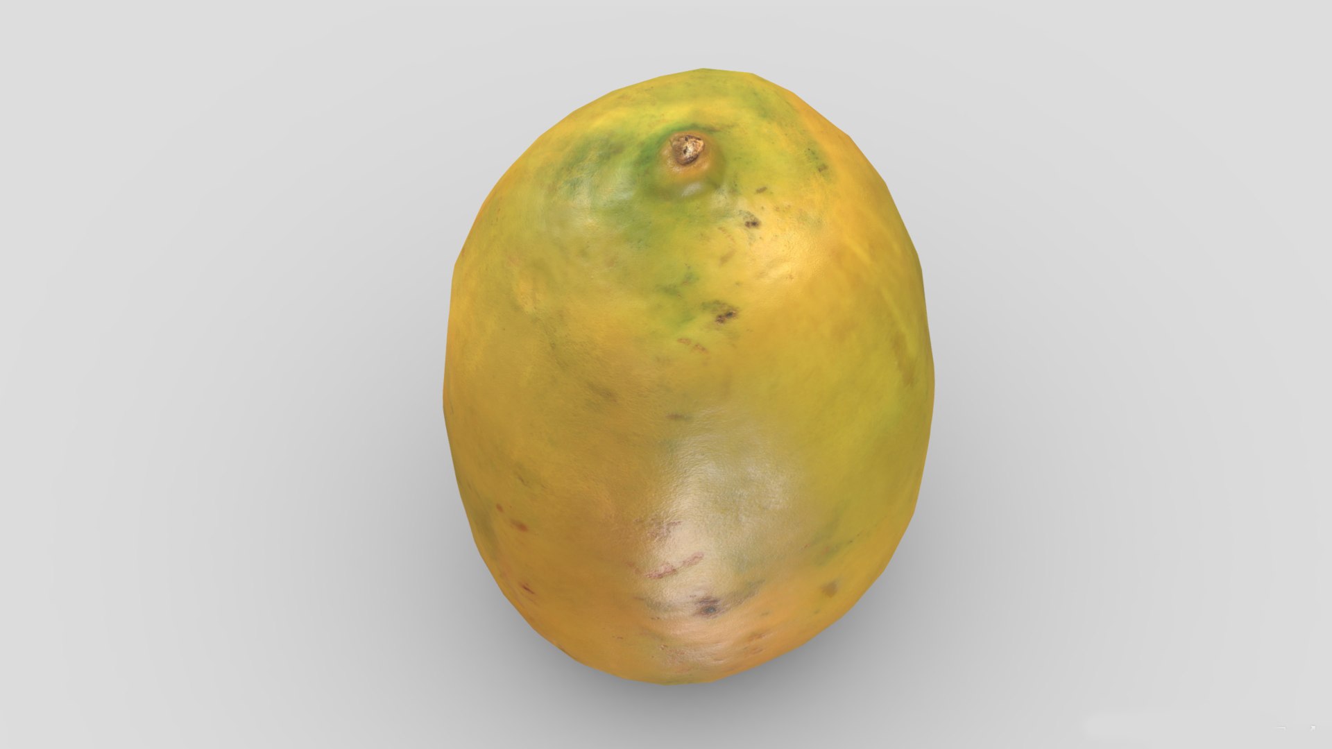 3D Model Crenshaw Melon Low Poly - TurboSquid 2317686