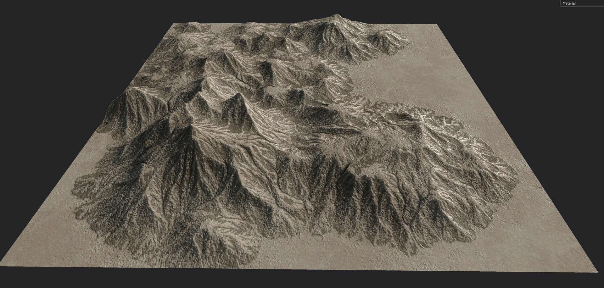 Desert Mountain Landscape Model - TurboSquid 1530858