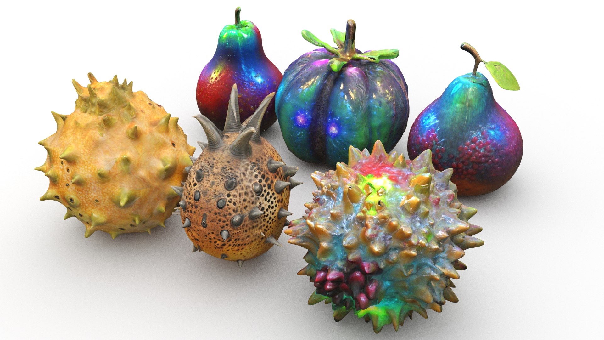 Alien Fruits Model - TurboSquid 2319239