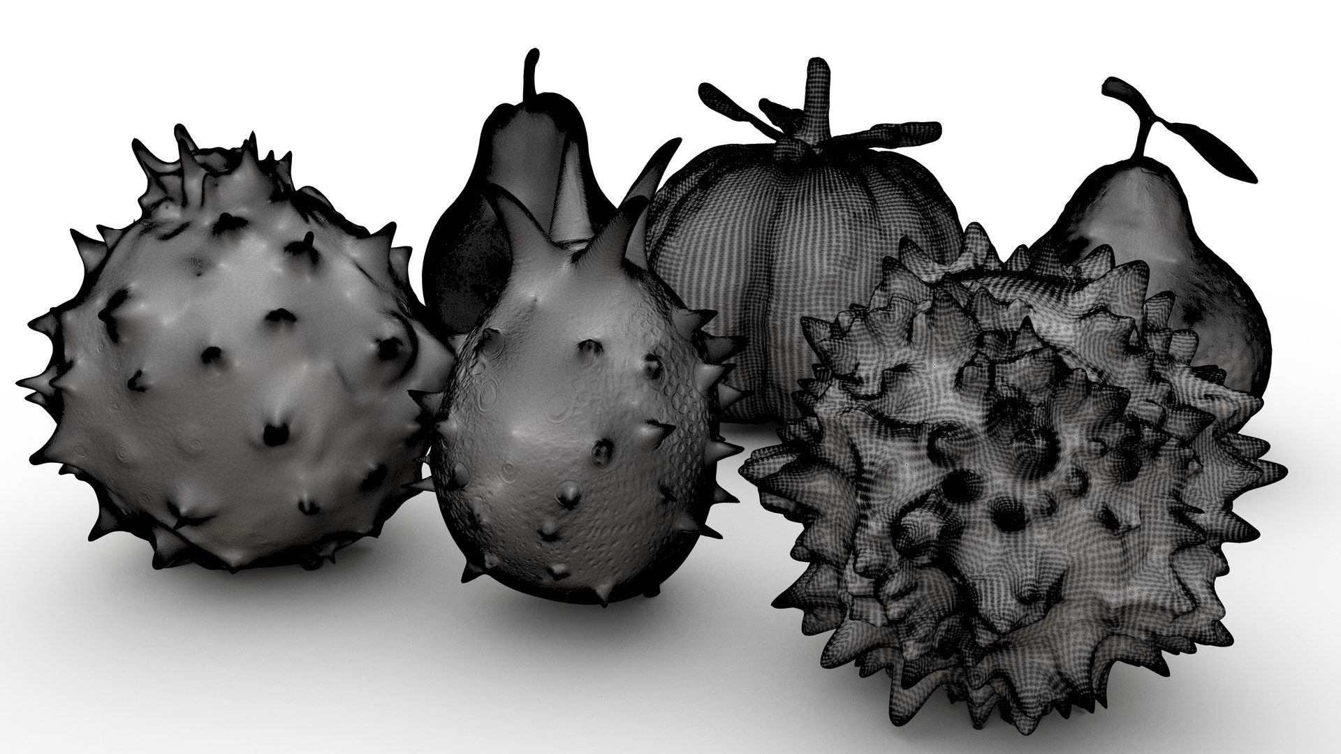 Alien Fruits Model - TurboSquid 2319239