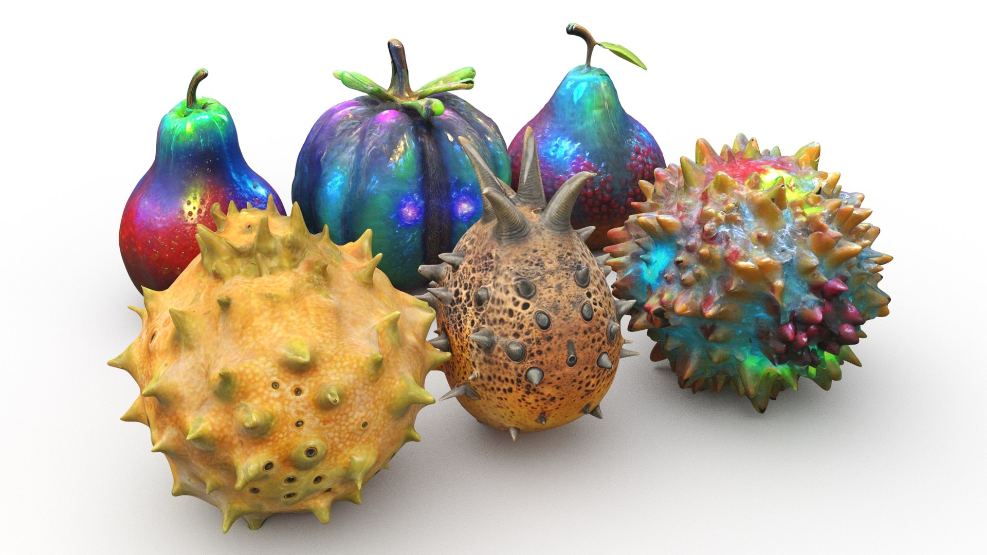Alien Fruits Model - TurboSquid 2319239
