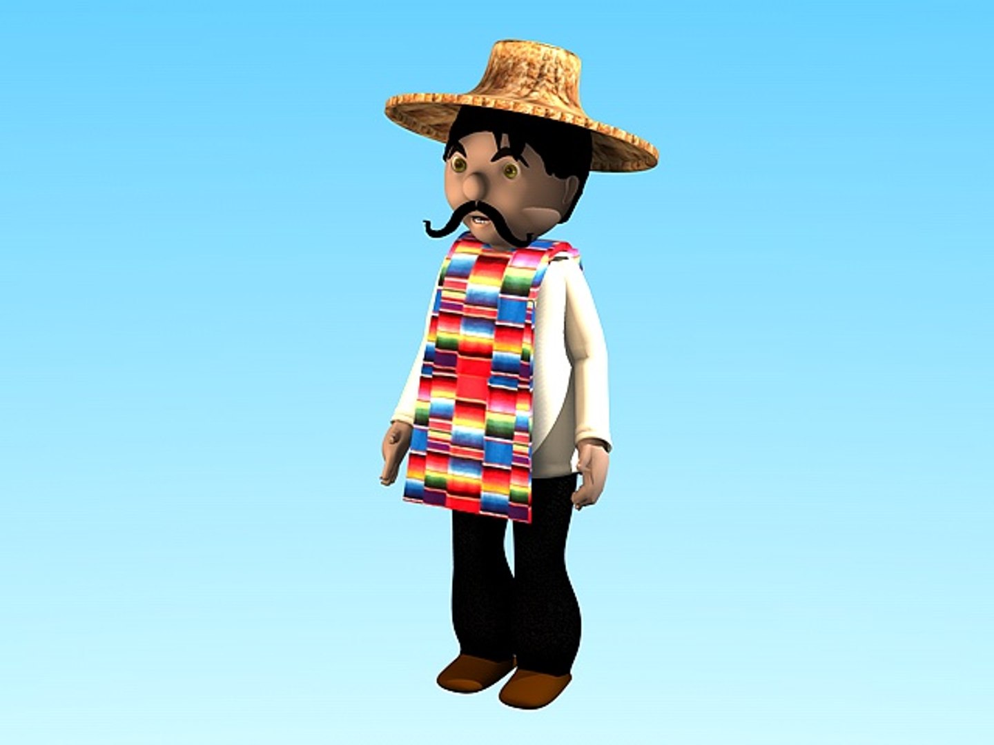 3d Model Mexican Charro